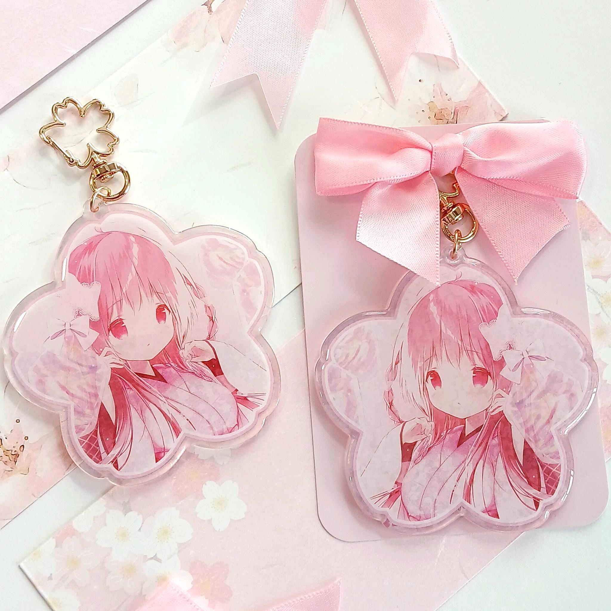 Sakura Blossom Anime Charm – Cotton Candy Arts LLC